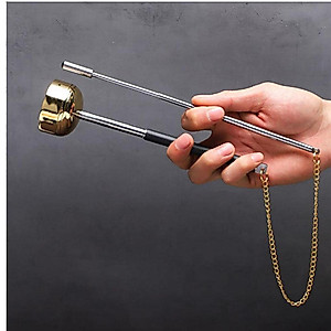 Onsinic 1set Hand Bell Tibetan Buddhist Meditation Bell Singing Bowl for Singing Scripture Implement Buddhist Supplies