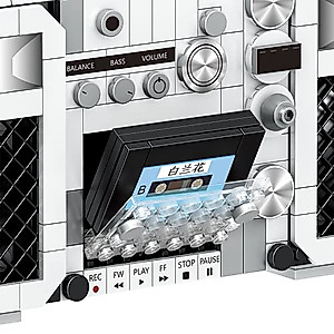 Uvini Adult Building Set, Classic Retro Series, Adult Building Set, Construction Brick Set Best Gift for Adult, Teens, Collectible Model to Build, Radio 645pcs