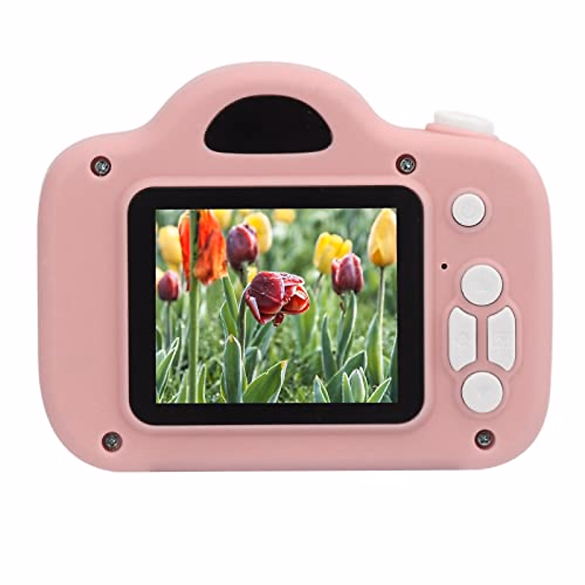 Weiyiroty Child Camera, One Key Video Recording Support MP3 Kids Gift Cartoon Mini Camera 200W Pixels for Kids(Pink)