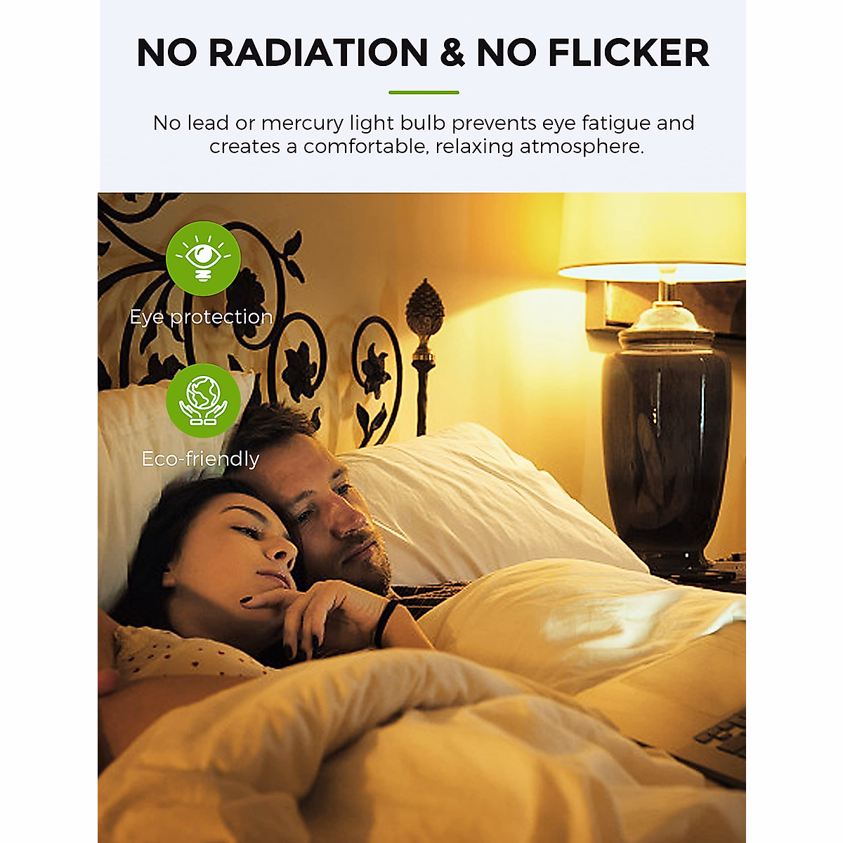 L LOHAS LED 3 Way Light Bulbs, Soft White 3000K, 7/10/15W, 3 Way LED Light Bulbs with E26 Base, 500lm-1000lm-1500lm, A19 Energy Saving Light Bulbs, 2 Pack