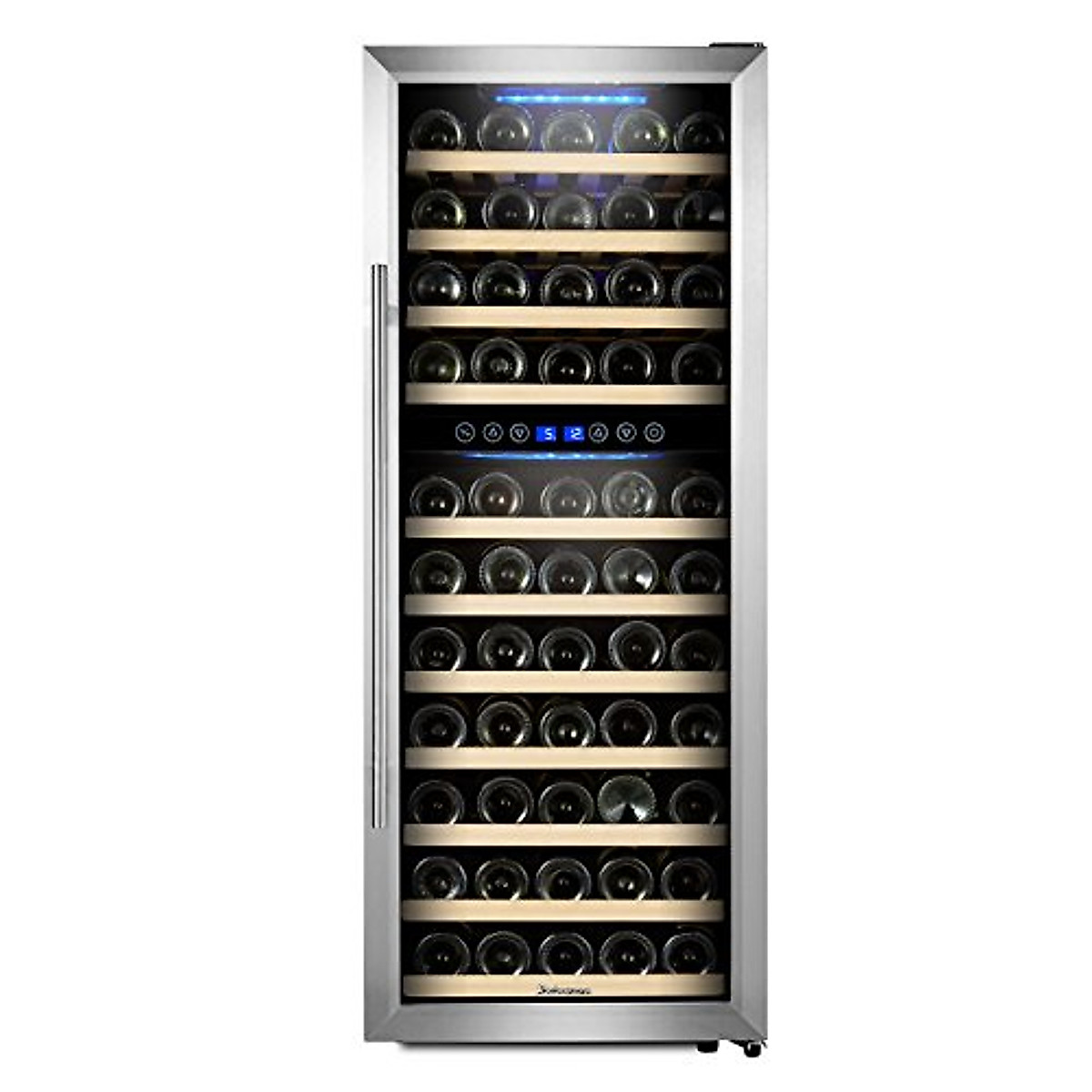 Kalamera 73 Bottle Compressor Wine Cooler Dual Zone with Touch Control