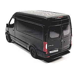 KiNSMART 2019 Mercedes-Benz Sprinter Cargo Van Black 1:48 O Scale Die Cast Metal Model Toy Car w/Pullback Action