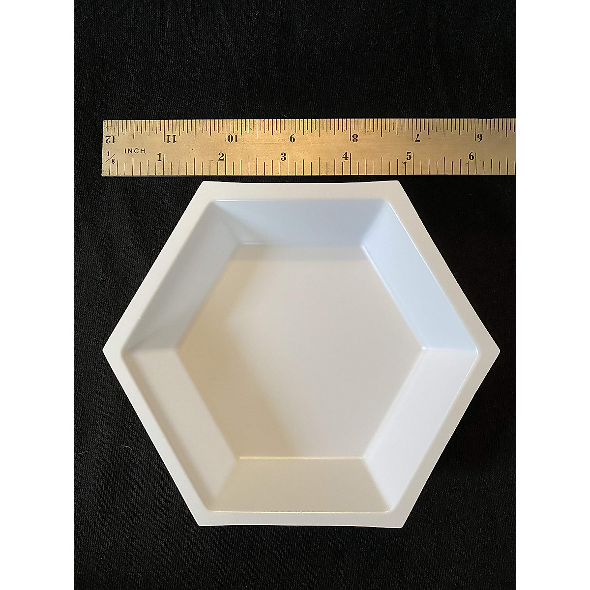Hexagonal Weighing Boats, W-H102-WA-50, 102mm, Large, White Anti-Static, Pack of 50