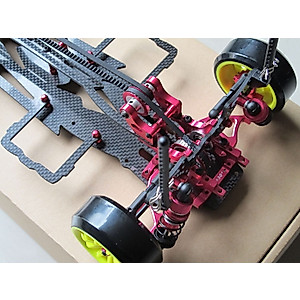Hobbypower 1/10 Alloy & Carbon D3 4WD Drift Racing RC Model Car Frame Kit with Front One Way