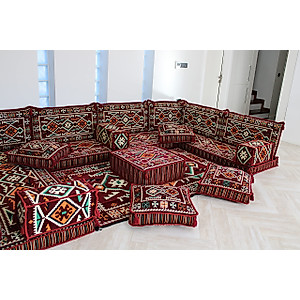 Arabic U Shaped Floor Sofa,Arabic Floor Seating,Arabic Floor Sofa,Arabic Majlis Sofa,Arabic Couches,Floor Seating Sofa MA 43 (High Quality FOAM)