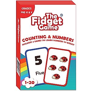 The Fidget Game Numbers and Counting 1-20 - Preschool Learning Activities - Flashcards for Toddlers 2-4 Years Old