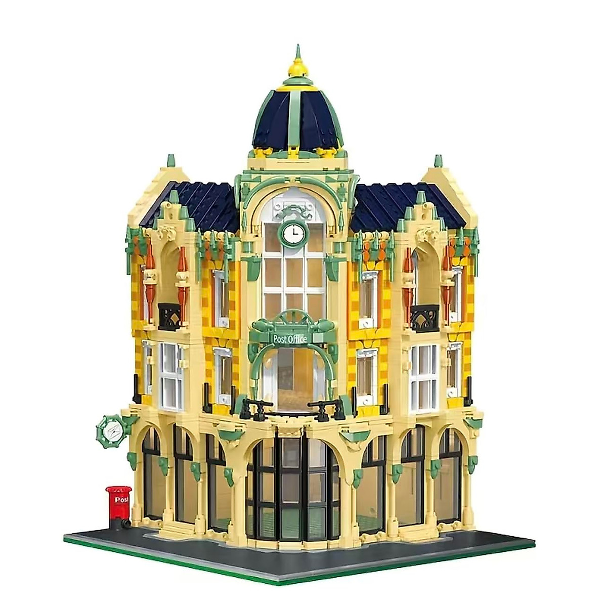 General Jim's Corner Post Office Modular Building Set - 3-Story Design with Post Office, Art School, Pottery Studio, Red Mail Truck & Realistic City Details for Architecture Lovers