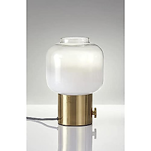 Adesso 6027-21 Lewis Table Lamp, 12 in., 60W Incandescent/13W CFL, Antique Brass, 1 Table Lamp