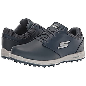Skechers Women's Elite 4 Hyper Burst Waterproof Spikeless Golf Shoe, Slate, 6