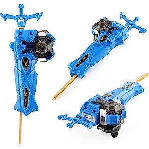 MECHGYRO Metal Fusion Blade Blade Set Bay Burst Sword Launcher LR Gyro DB B-191-2 Prominence Phoenix Tapered Metal Universe-10 Bey Battling Top Toys Left Right Launcher Grip Bay Blades 8-12 Boys' Gift