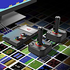 My Arcade Atari Game Station Pro: Video Game Console with 200+ Games, Wireless Joysticks, RGB LED Lights, Atari 2600/5200/7800 and More