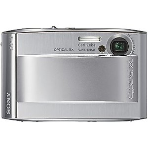 Sony Cybershot DSCT5 5.1MP Digital Camera with 3x Optical Zoom (Silver)