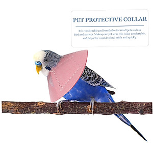 POPETPOP Puppy Chicken Cone 2Pcs Pet Recovery Collar Mini Elizabeth Circle Parrot Adjustable Neck Cone for Small Animals Rabbits Birds Guinea Pigs Hamster Hedgehog Elizabethan Collar Puppy Collars