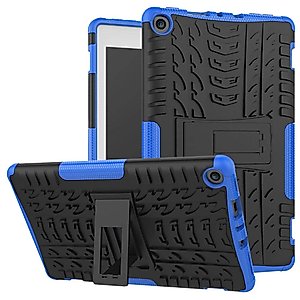 MAOMI for Kindle Fire hd 8 Case 2017/2018 Release 7th/8th Generation,Kickstand Heavy Duty Cover [ NOT fit HD 8 Tablet 12th/10th Gen 2022/2020 Release] (Blue)