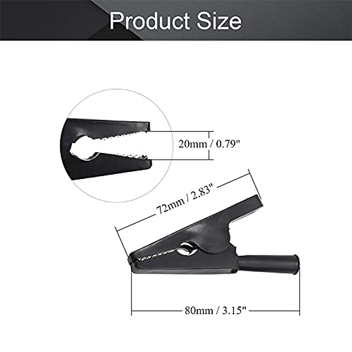 Fielect 2Pcs Alligator Clips 32A Full Insulated Crocodile Clips Clamp with 4mm Banana Jack Plug for Automotive Car Battery Electrical Testing Green Red and Black