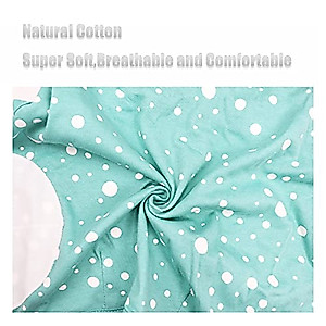 Hooyax Swaddle Blanket for Baby Boys and Girls, Cotton Swaddle Wrap Adjustable Sleep Sack for Newborn Baby, 3 Pack, Pink+Green+Floral Large(3-6 Months)