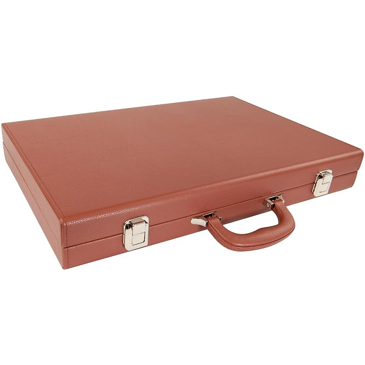 Silverman & Co. 19-inch Premium Backgammon Set - Desert Brown Board