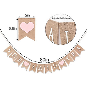 She Said Yes Banner - engagement/engage Banner,engagement Party Decorations,Bridal Shower Decorations Banner,Bride to Be Banner,bachelorette Party Wedding Decor