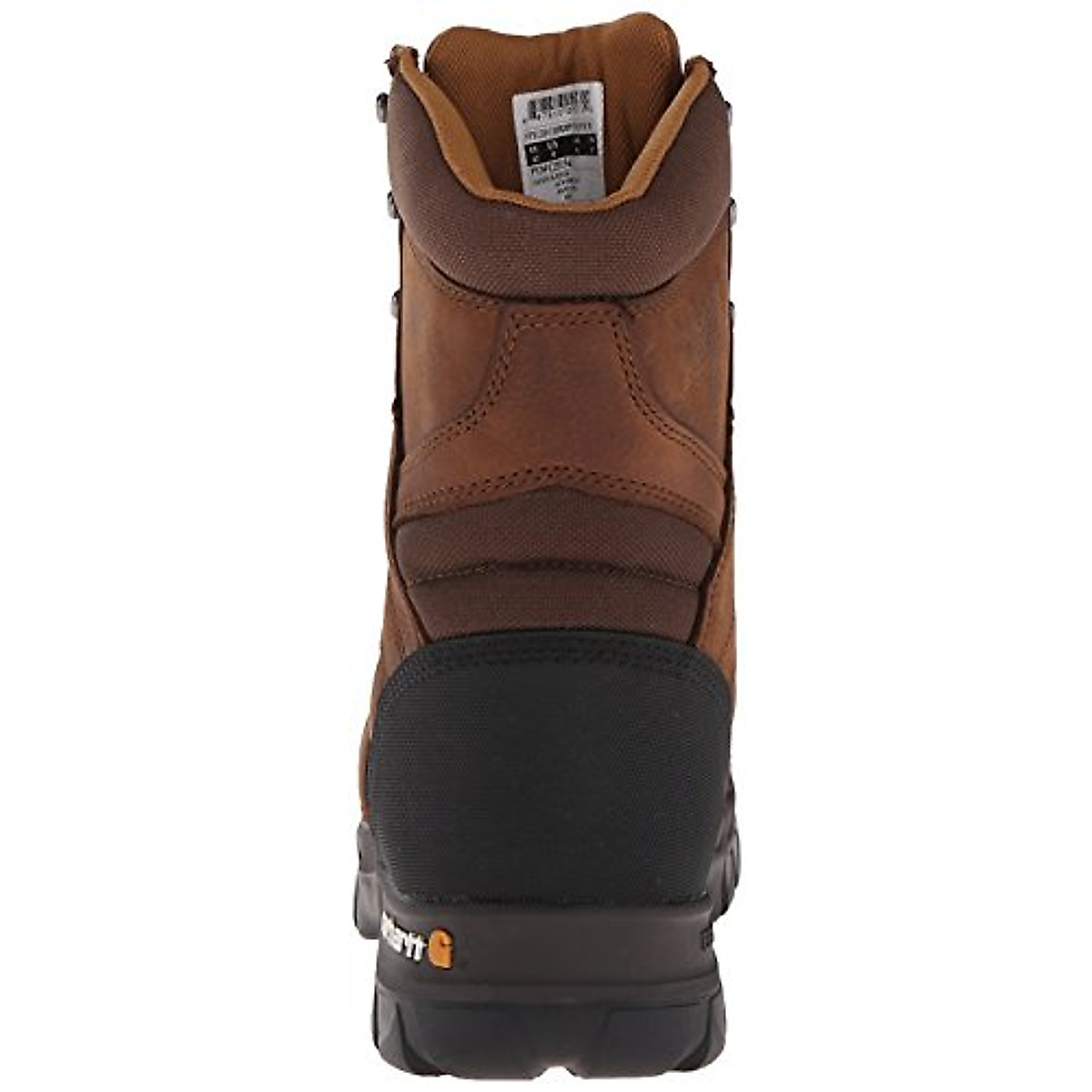 Carhartt mens 8" Rugged Flex Insulated Waterproof Breathable Safety Toe Leather Work Boot Cmf8389 Construction Shoe, Brown, 10.5 US
