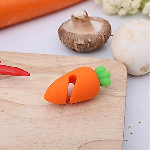 Creative Silicone Lid Lifters ，Spill Proof Overflow Prevent Carrot Shape Pot Lid Holder Rack Clips for Pot Pan Container Cover Kitchen Tools
