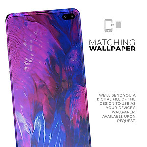 DesignSkinz Liquid Abstract Paint V22 Protective Vinyl Decal Wrap Skin Cover Compatible with The Samsung Galaxy S20 (Screen Trim & Back Glass Skin)