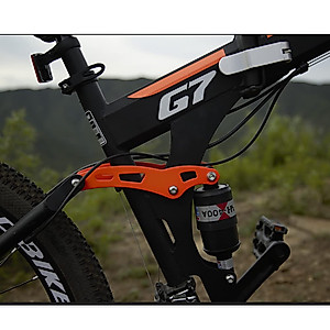 EUROBIKE Foldable Mountaine Bikes 27.5 Adult Men or Women 17 inch Frame (Orange)