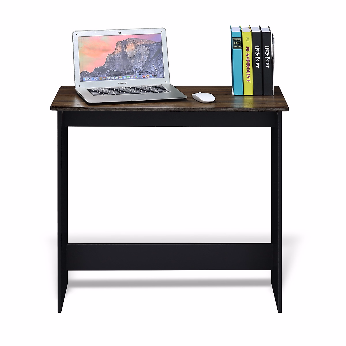 FURINNO Simplistic Study Table, Columbia Walnut