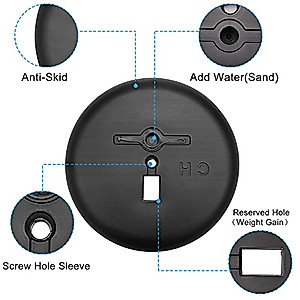 Adjustable Sign Holder Heavy Duty 11x17 Inch Floor Sign Stand, Floor Sign Stand, Both Vertical and Horizontal View Displayed, 1 Pack, Black.