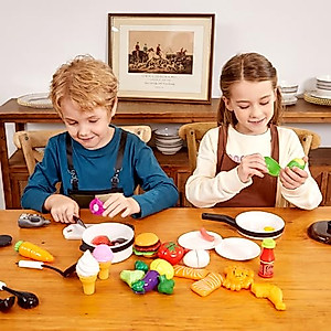 STEAM Life Kids Play Kitchen Accessories, Play Food Sets for Kids Kitchen, Kids Pots and Pans Set, Kitchen Toys, Toy Kitchen Accessories, Toy Kitchen Sets, Kids Kitchen Accessories, Cooking Set Kids