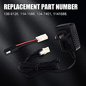 136-9126 Battery Charger - by Huthbrother, Compatible with Toro 22" Lawn Mower Battery Charger, Replaces 114-1588, 104-7401, Fits Battery 106-8397 105-6845 104-7682 104-7903 115-1304 (12V)