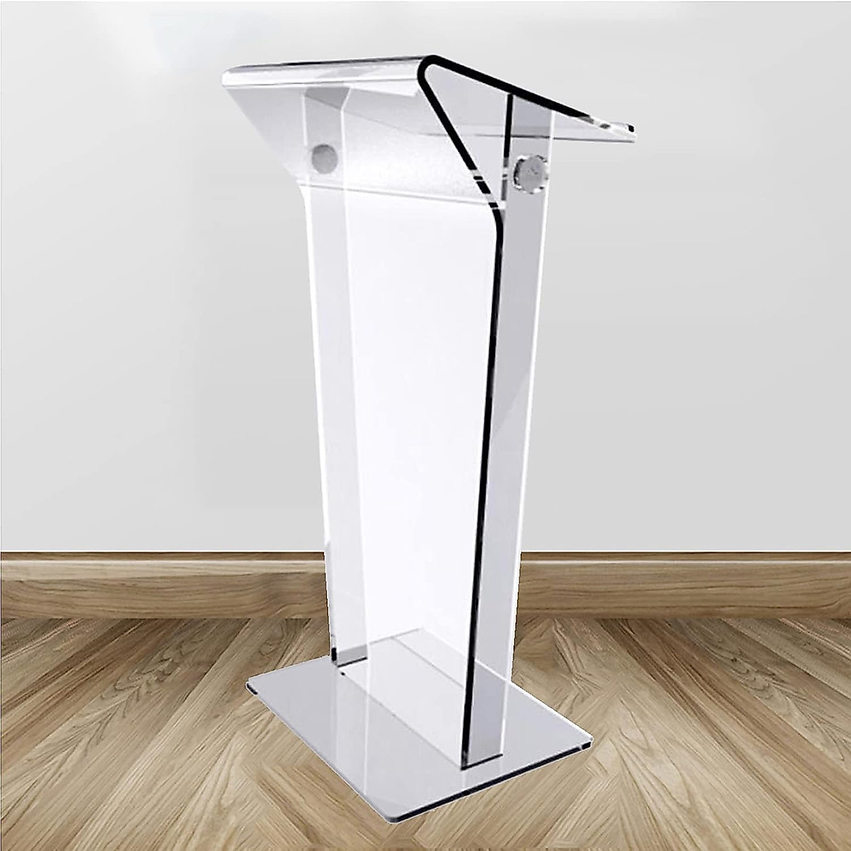 Portable Podium Acrylic Lecterns Stylish Podium Stand 550 * 400 * 1100mm Pulpits Viewing Surface Tilt Lecterns Easy to Install