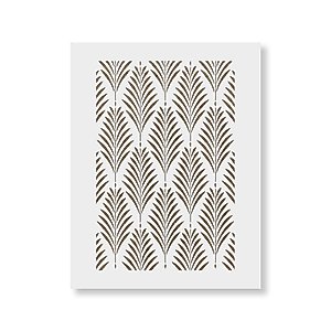 Fern Pattern Wall Stencil - Fern Wall Stencil, Stencils, Wall Stencil, Stencil for Painting - Wall Stencils for DIY Home Decor Projects
