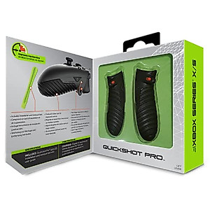 Bionik Quickshot Pro For Xbox Series X/S: Custom Grip and Dual Trigger locks for Faster Shots and Improved Gameplay