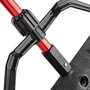 Libman Commercial 825 Rough Surface Heavy Duty Push Broom, 64" Length, 24" Width, Black/Red/Grey (Pack of 3)