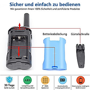 Walkie Talkies for Kids 3Pack, 22 Channels 2 Way Radio Kids Talks Toy for 3 to 12 Year Old Boys Girls Gift, 3 Miles Long Range for Outdoor Camping Game