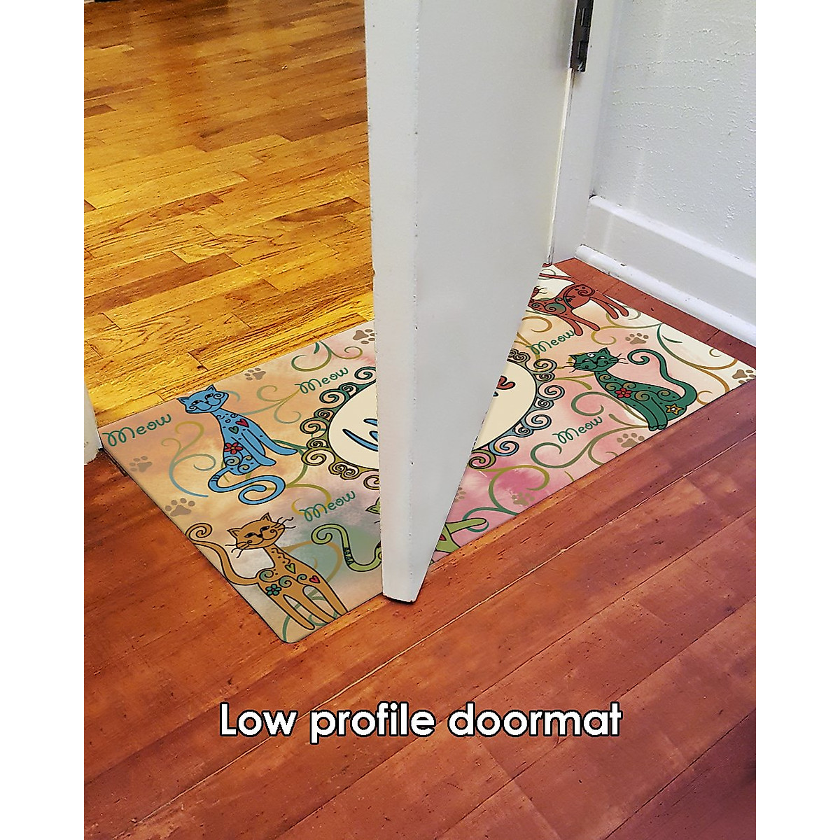 Toland Home Garden 800084 Meow Welcome Cat Door Mat 18x30 Inch Outdoor Doormat for Entryway Indoor Entrance