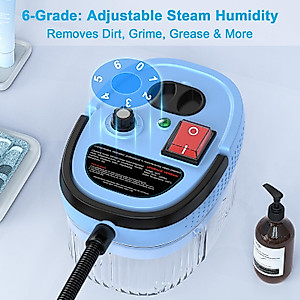 AUXCO Steam Cleaner, 1200ml High Pressure Steamer for Cleaning Handheld Steam Cleaner for Home,High-Temperature Steamer Cleaner for Car,Upholstery,Kitchen, Bathroom,Car Detailing,Grout and Tile