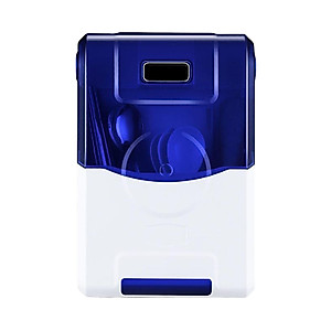 Wall Mounted Kitchen Utensil Holder Multi Use with Drain Tray Container Storage Drying Rack Cooking Utensils Flatware Tableware Drain Basket, Blue