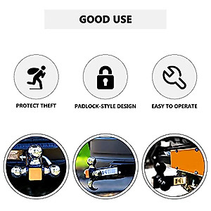 Cenipar Trailer Hitch Pin & Clip with Grooved Head, 5/8-Inch Diameter, Fits 2 or 2-1/2-Inch Receiver