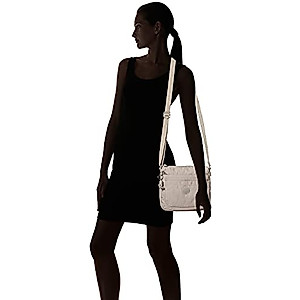 Kipling womens WomenÃ‚â€™s Sebastian Bag, Super Light, Durable Messenger Bag, Nylon Shoulder Crossbody Bag, Grey Gris, 9 L x 8.5 H 1.75 D US