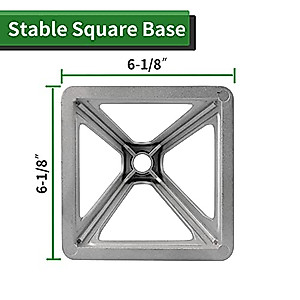 RVGUARD RV Stack Jacks 4 Pack with Storage Bag, Aluminum Stabilizer Jacks for RV Trailer Camper, Single Support Up to 6000 Lbs, Adjustable from 11" to 17"
