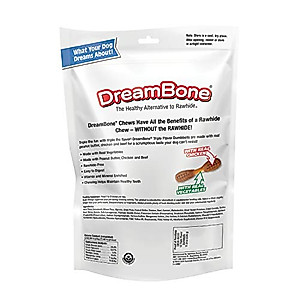 DreamBone Triple Flavor Dumbbells, Treat Your Dog to a Chew Made with Real Chicken and Vegetables