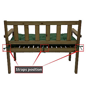 SEAHOME Indoor/Outdoor Bench Cushion,Waterproof Swing Seat Cushion,Outdoor Chair Cuhion,for Lounger Garden Furniture Patio Loveseat (47.2'' x 19.7'', Navy)