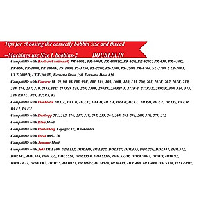 Prewound Bobbin, Card Board, Size L (SA155, Size9.4), Black Color, 144pcs per Box, 75D/2 Polyester, Doublelin, Compatible with Babylock, Barudan,Bernina,Brother,Consew,Juki, Singer, Tajima and More