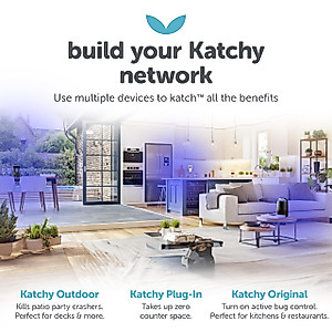 KATCHY Outdoor Insect Trap with Wall-Mounted Bracket - Non-Zapper Traps for Outdoors - Catch Insects Outdoors