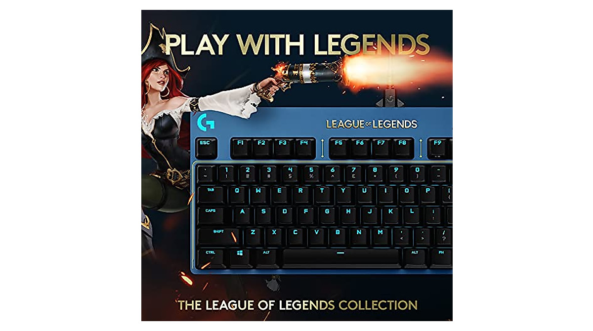 Logitech G PRO LoL Gaming Keyboard - Tenkeyless, Pro-Grade Speed