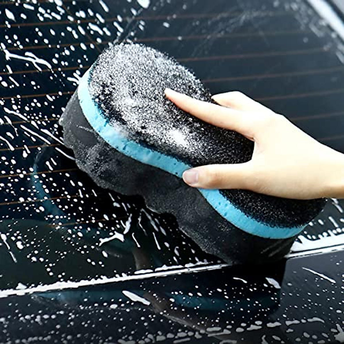 FAVOMOTO 1 pc Kitchen Car Wash Brush Home Multi Auto Scratch Pad - Tool Vehicle Sponges Honeycomb for Non- Scrubber Sponge Functional Large Window Cleaning Non-Scratch Handy Shaped
