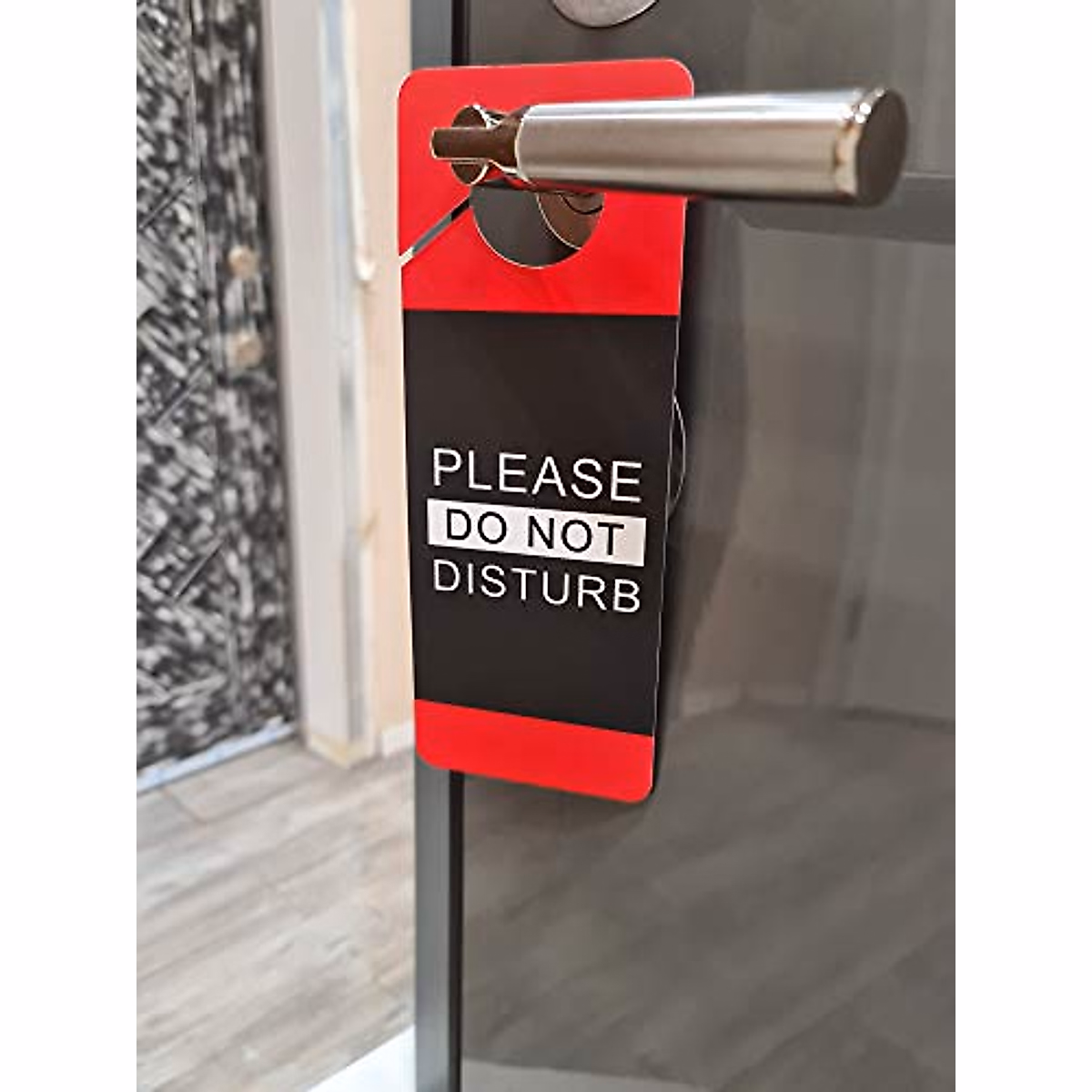 Do Not Disturb Door Hanger Sign, 2 Pack, Double Sided, Ideal for Using in Any Places Like Offices, Clinics, Law Firms, Hotels or During Therapy, Spa Treatment, Counseling Sessions