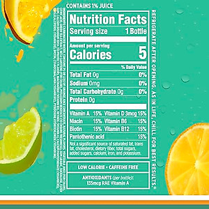 Sparkling Ice, Lemon Lime Sparkling Water, Zero Sugar Flavored Water, with Vitamins and Antioxidants, Low Calorie Beverage, 17 Fl Oz (Pack of 12)
