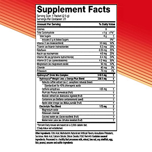 Hydroxycut Drink Mix Weight Loss for Women & Men Weight Loss Supplement Energy Drink Powder Metabolism Booster for Weight Loss Wildberry Blast, 21 Packets (packaging May Vary)